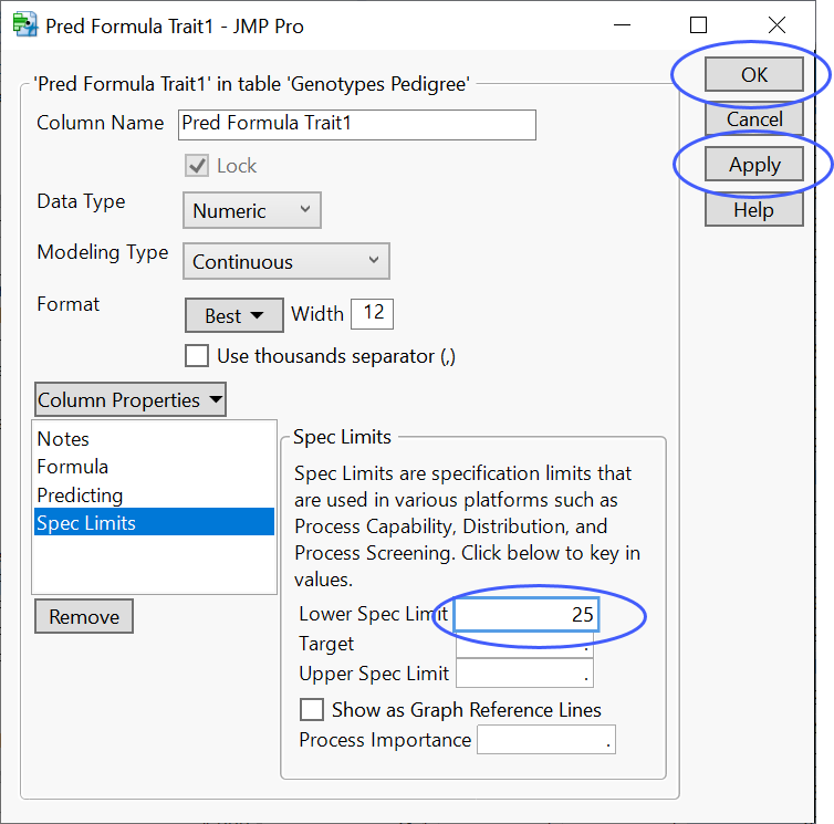 Specifying Trait Selection Criteria for Marker Simulation