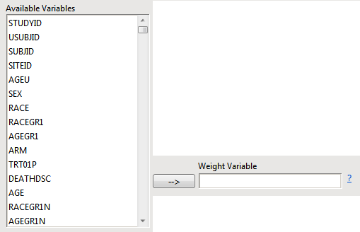 Weight Variable