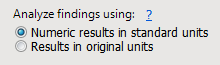Analyze findings using: