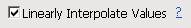 Linearly interpolate values