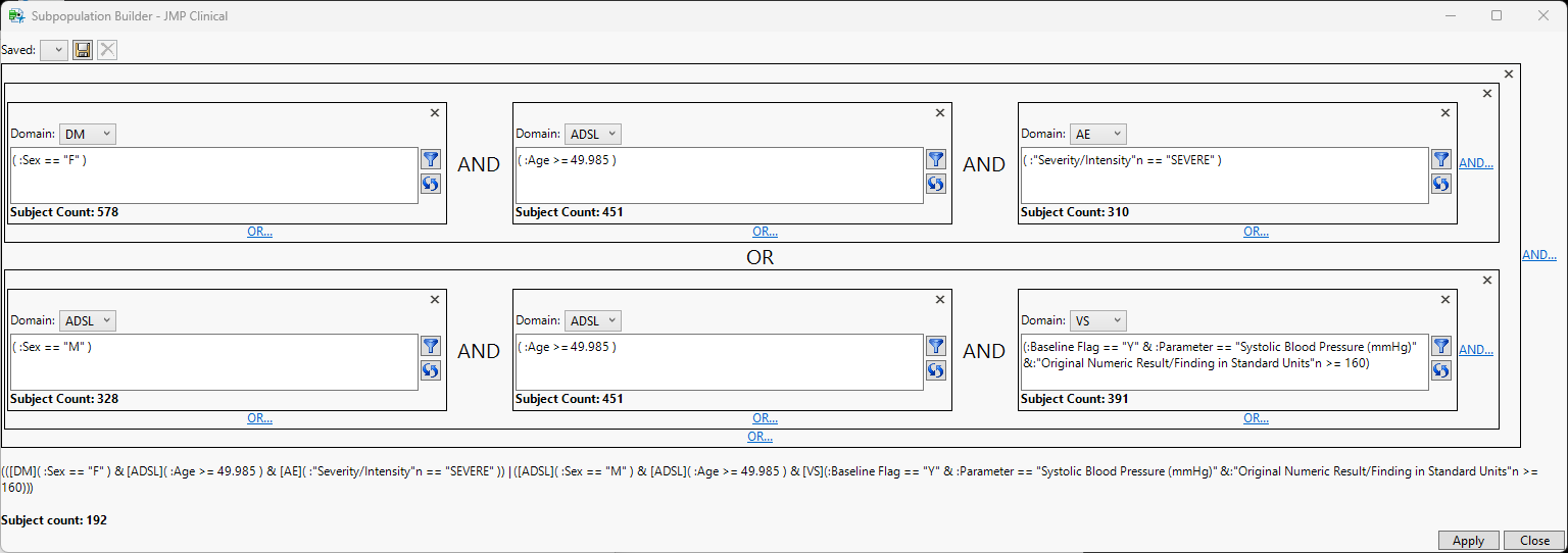 Subpopulation Builder