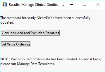 Refresh Study Metadata