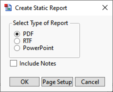 Create Static Report