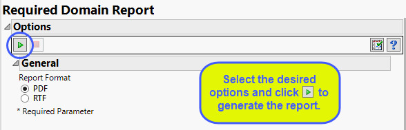 Required Domain Report