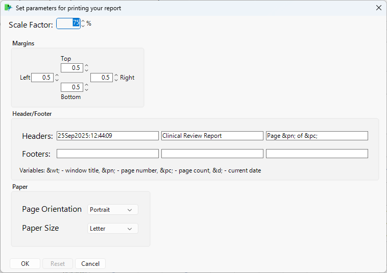 Create Static Report