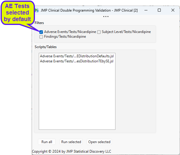 JMP Clinical Double-programming Validation Tool