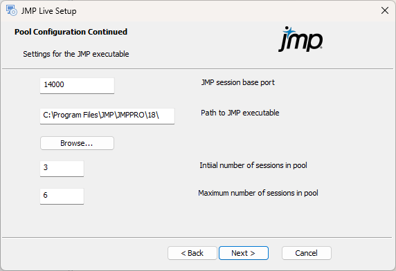 JMP Live Installation Help