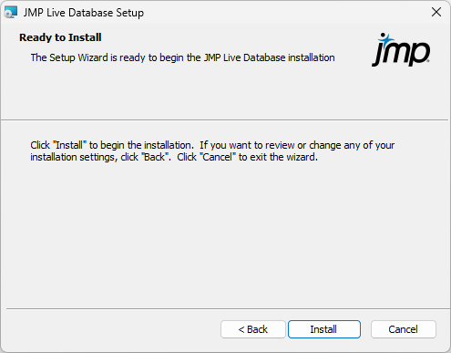JMP Live Installation Help